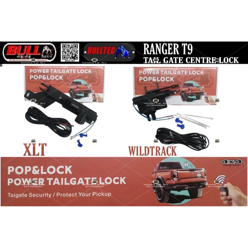 Ford Ranger T9 2022 2023 XL XLT XLT Plus Wildtrak Tailgate Centre ...