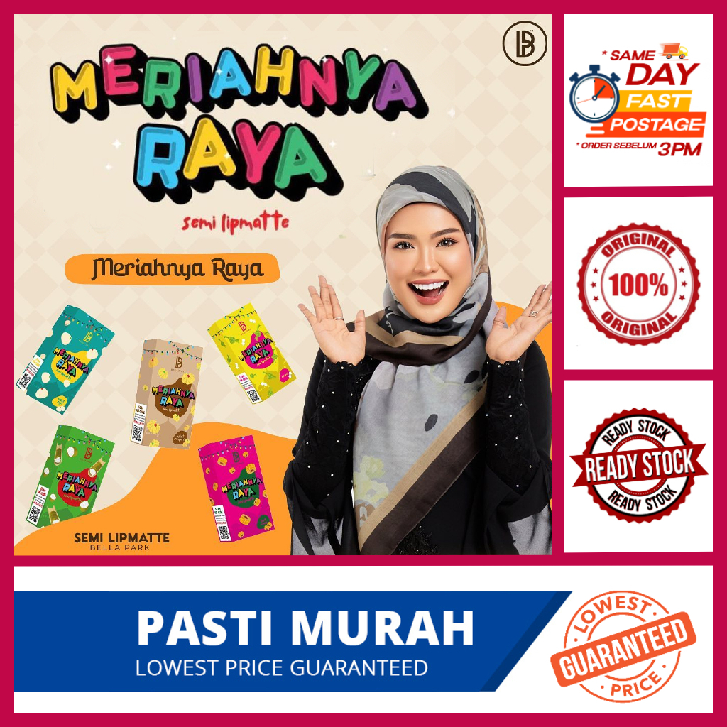 Bella Park Meriahnya Raya / BellaPark BP Semi Lipmatte Raya Edition 2023 Lips Matte Liquid ...