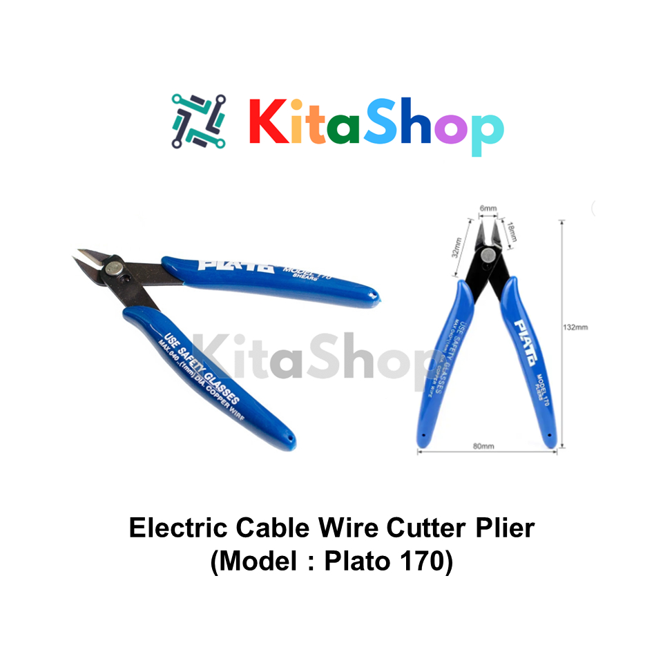 Electric Cable Wire Cutter Plier (Model : Plato 170) | Shopee Philippines