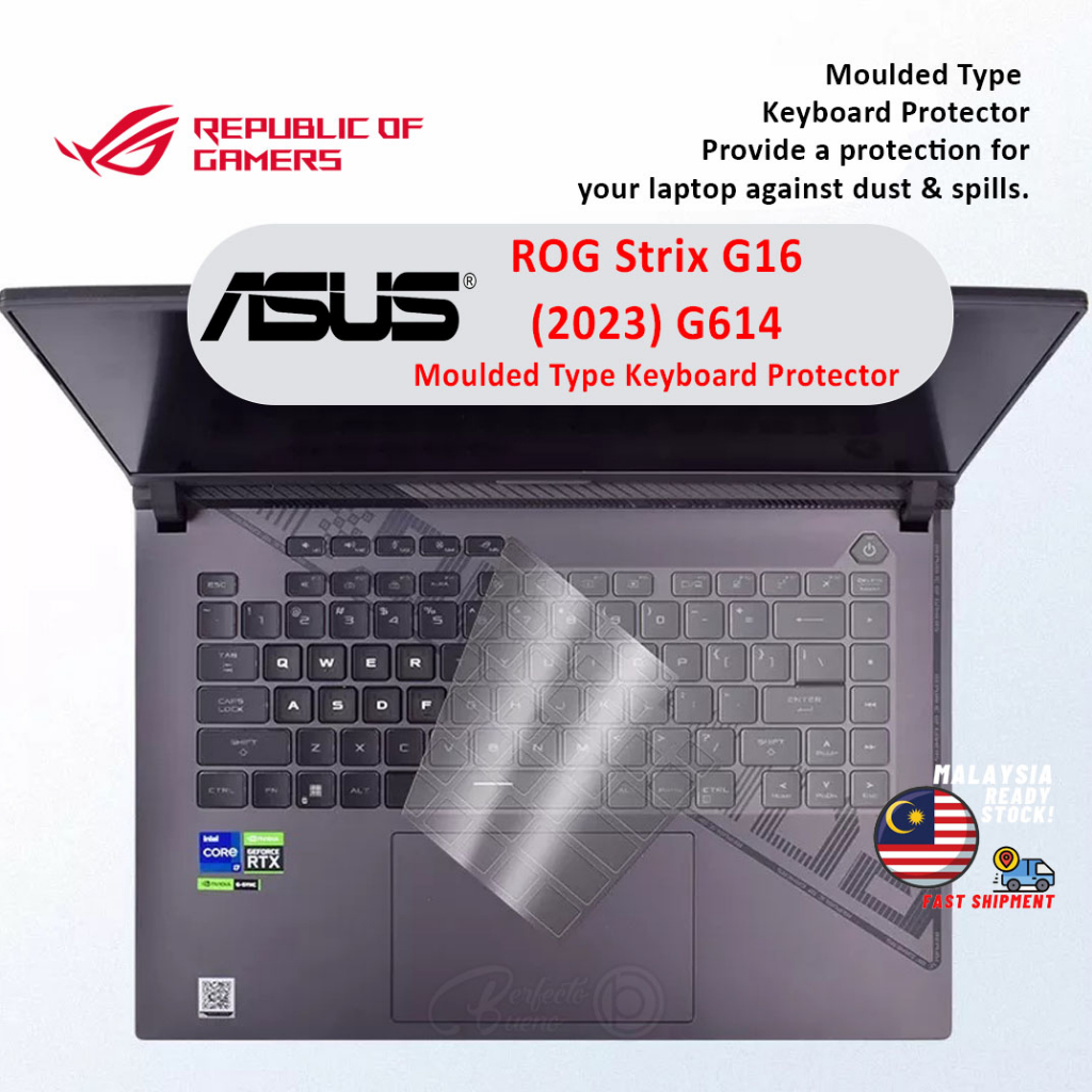 Asus ROG Strix G16 G614 2023 2024 Keyboard Protector Keyboard Cover TPU ...