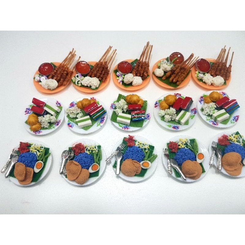 miniatures clay art food makanan yang sedap dollhouse | Shopee Philippines