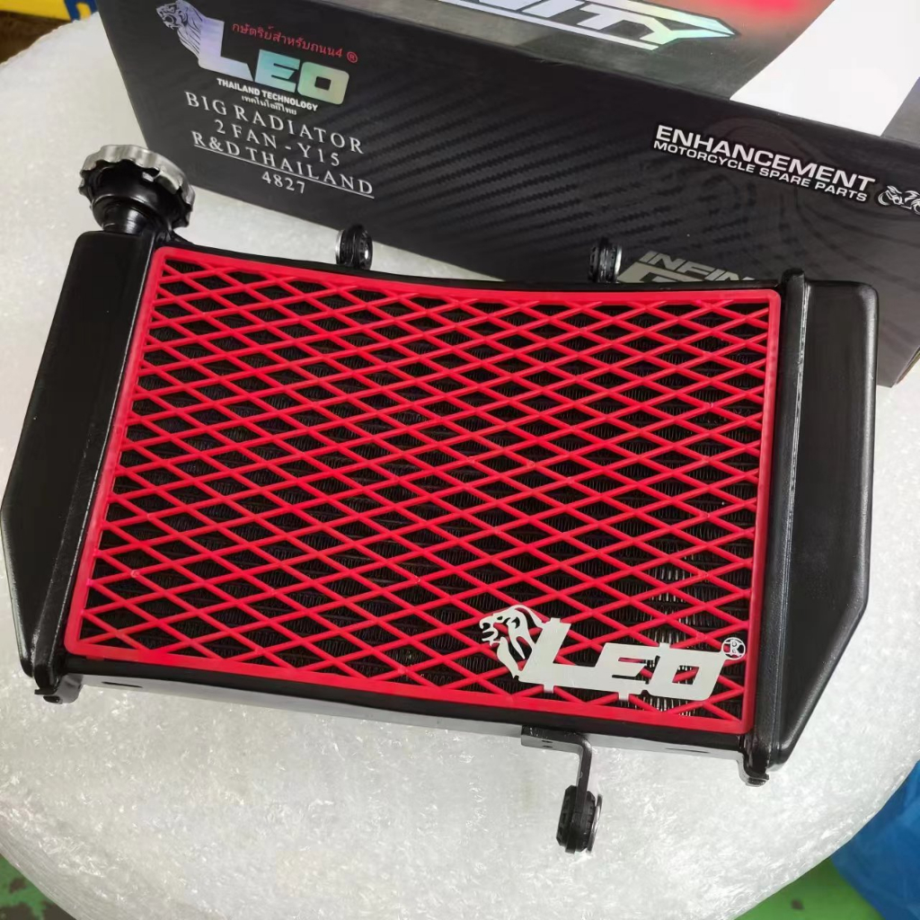 LEO RADIATOR Y15ZR RACING (DOUBLE FAN) EXTRA BIG TANK COOLANT | Shopee ...
