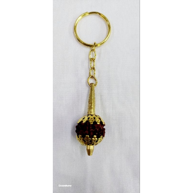 Rudraksha Hanuman Gada Keychain Key Chain | Shopee Philippines