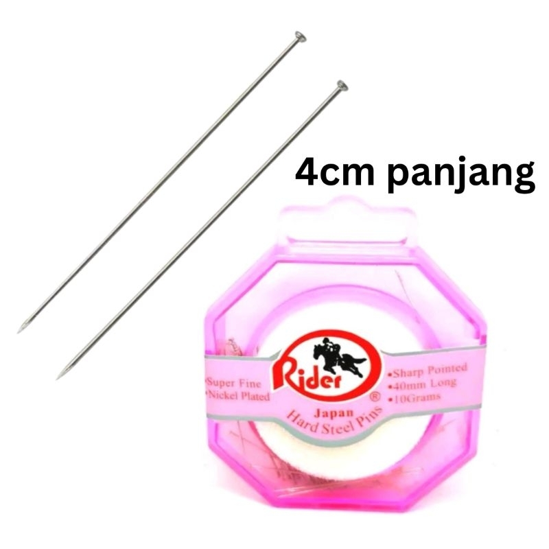 RIDER STEEL PIN JARUM PENITI PIN DRESSMAKER PIN MULTIPURPOSE PIN 针 大头针 ...