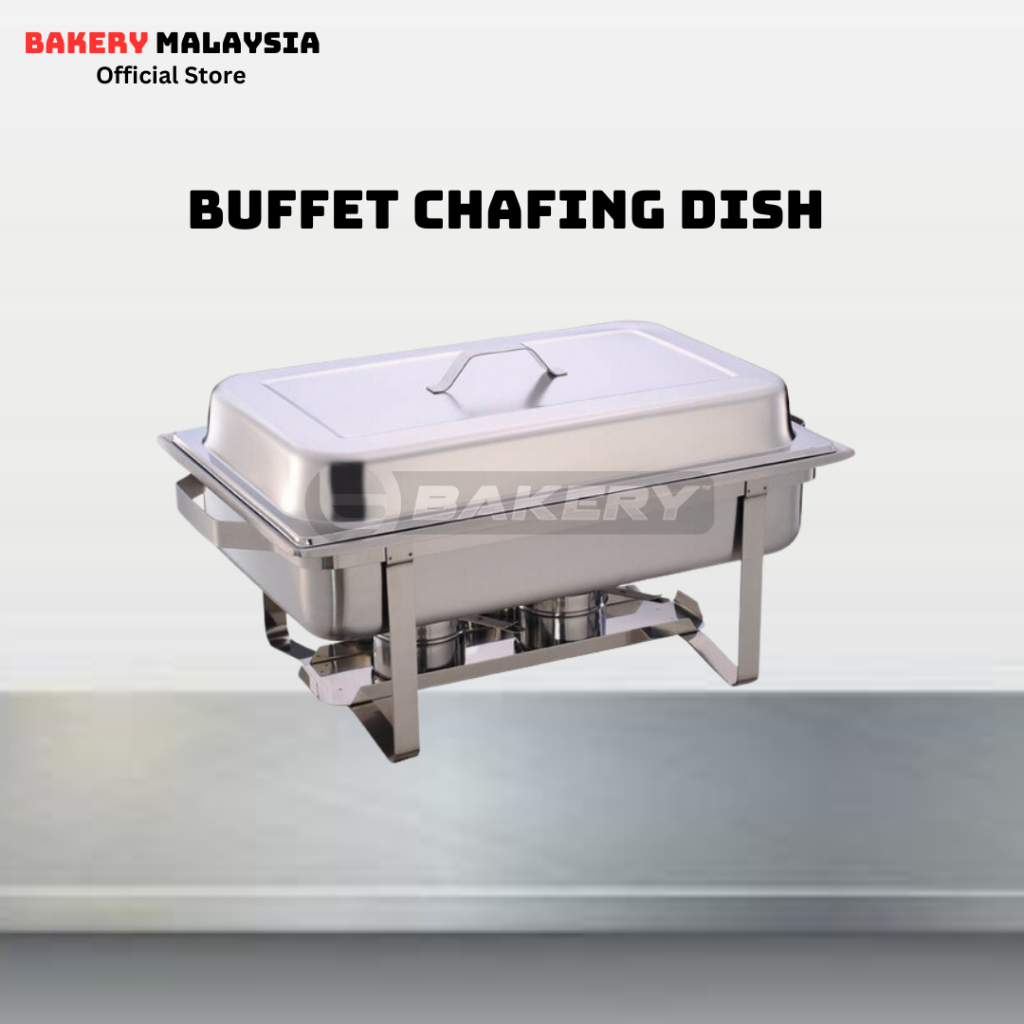 (Chafing Dish FULL SIZE) Stainless Steel Rectangular Chafing Dish Food ...