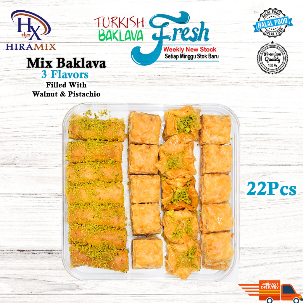 Baklava Sweet / Mix Baklava / Delights / Box / Assorted Flavors Fresh ...