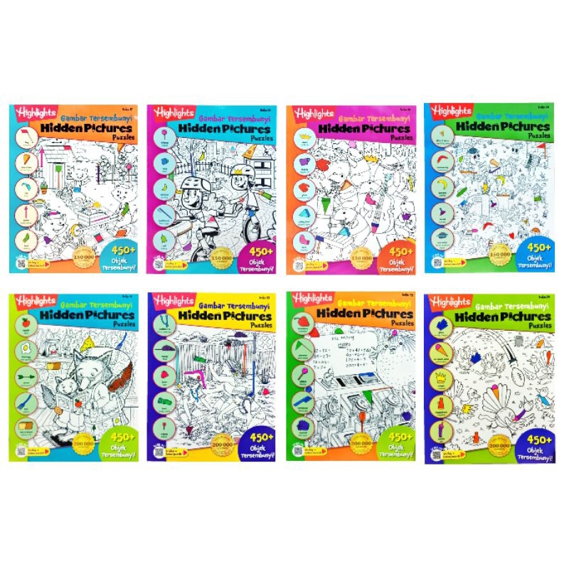 [Rainbow] Highlights Hidden Pictures Puzzles Book Hidden Pictures 450 ...