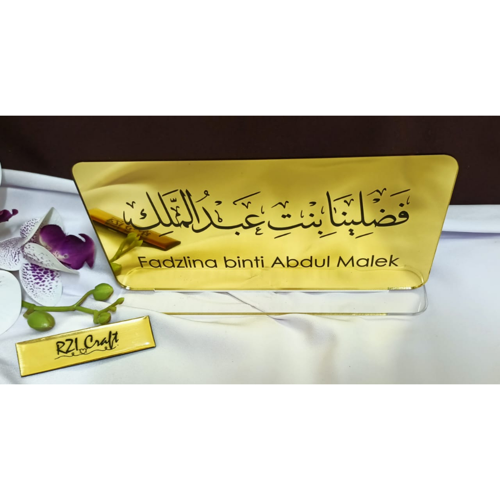 Tanda Nama Meja, Table Name Plate, Acrylic Table Name | Shopee Philippines