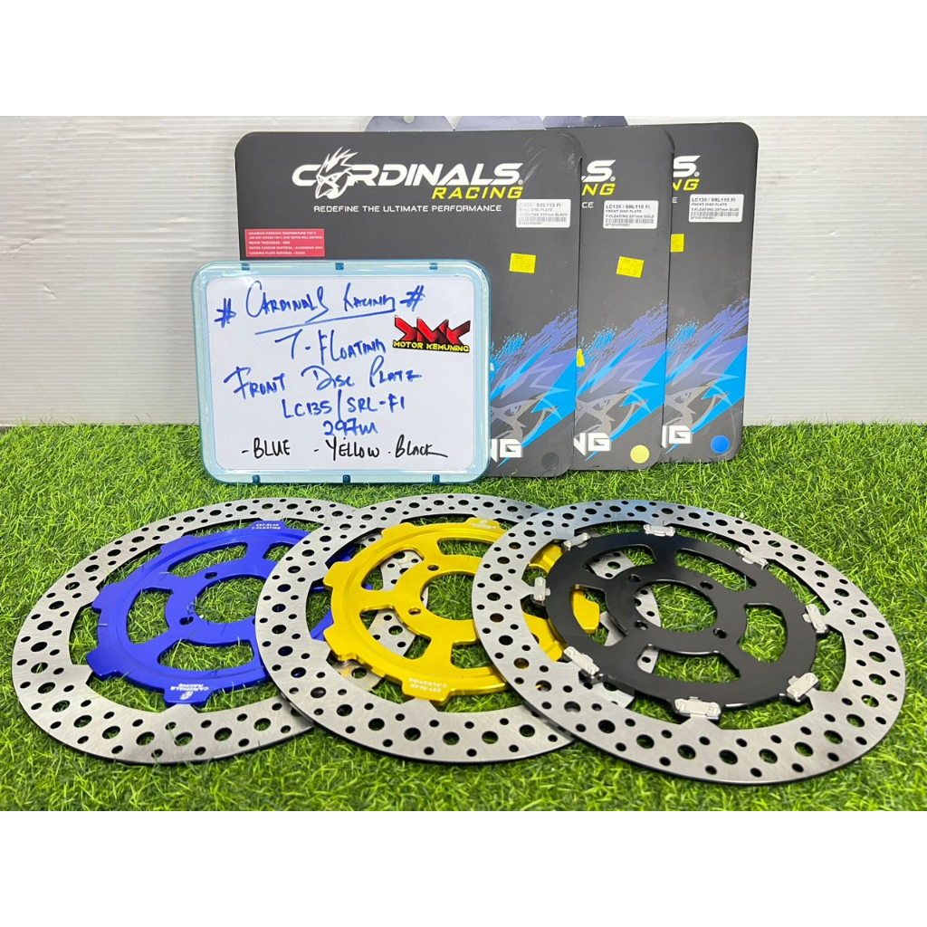 CARDINALS RACING T - FLOATING FRONT / REAR BRAKE ALLOY DISC *5HOLE ...