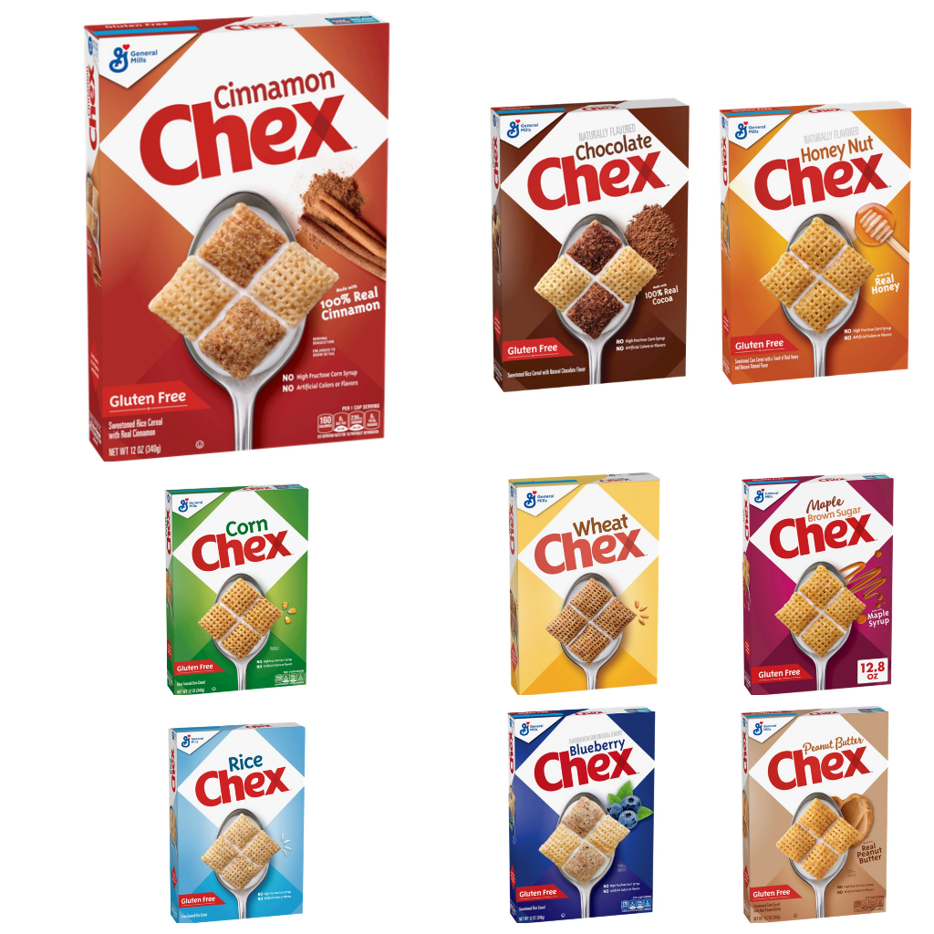 Chex Gluten Free Cereal Snack 340g - Rice / Corn / Wheat / Chocolate ...