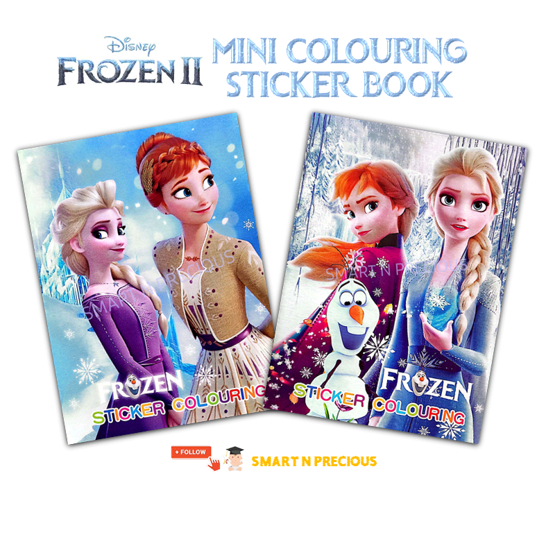 Disney Frozen II Mini Colouring Sticker Book for Kids Girls Boys Art ...
