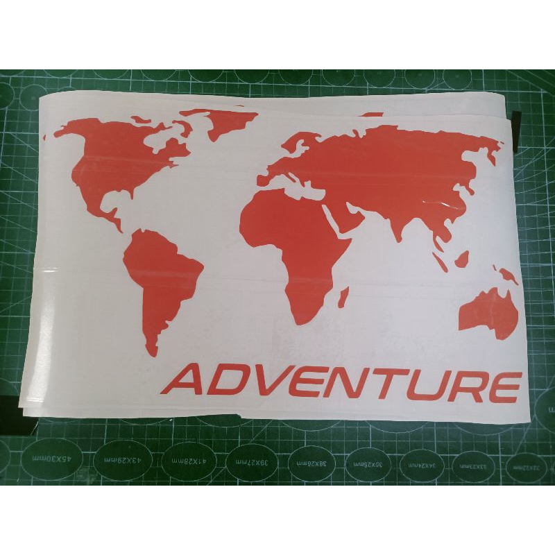sticker custom world map peta dunia gs bmw motor honda | Shopee Philippines