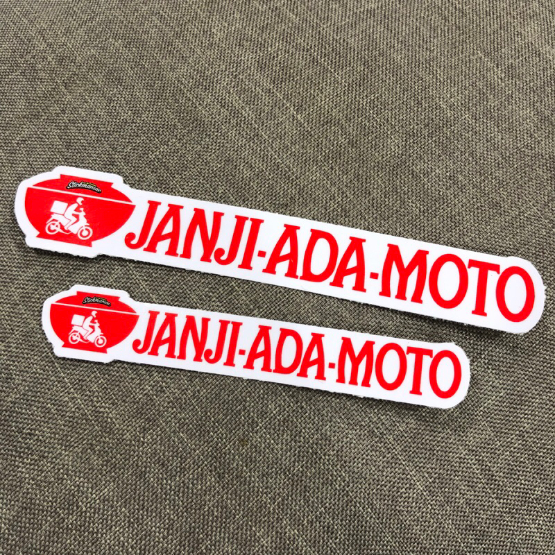 Janji Ada Moto Aji No Moto sticker Stickmaniac | Shopee Philippines