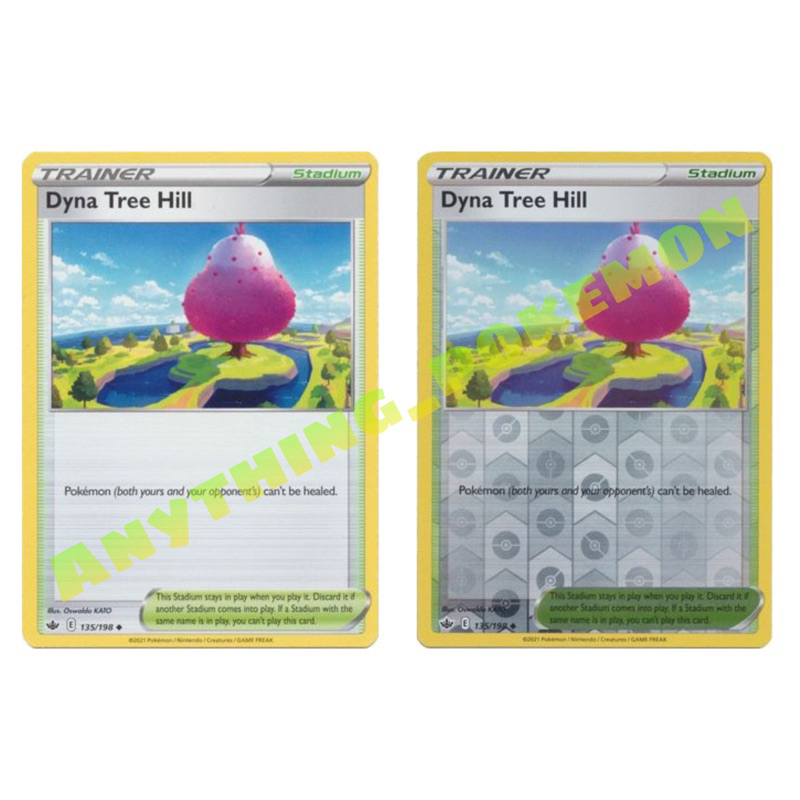 Pokémon Card Trainer - Dyna Tree Hill 135/198 NORMAL/REVERSE HOLO ...