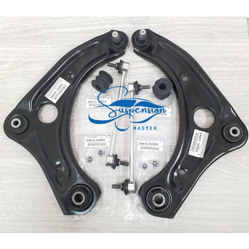 6 IN 1 SET - FRONT LOWER ARM /STABLIZER BUSH/ STABLIZER LINK /SET ...