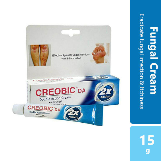 Creobic Double Action Cream 15gm/ 5gm -(Kurap-Kulat/ Panau/Gatal ...