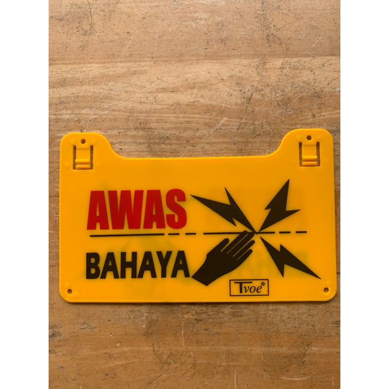 PRO FENCE Warning Sign Board Electric Fence Warning Signboard Pagar ...