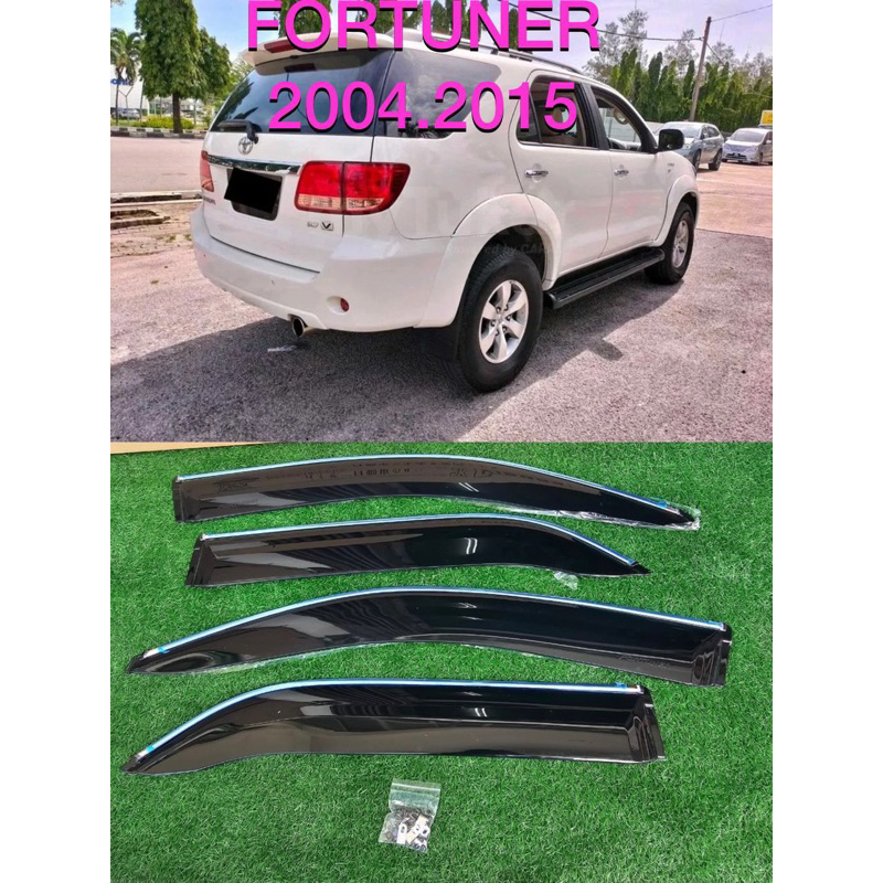 TOYOTA FORTUNER Flat INJECTION WITH STAINIESS STEEI CHROME LINING Door ...