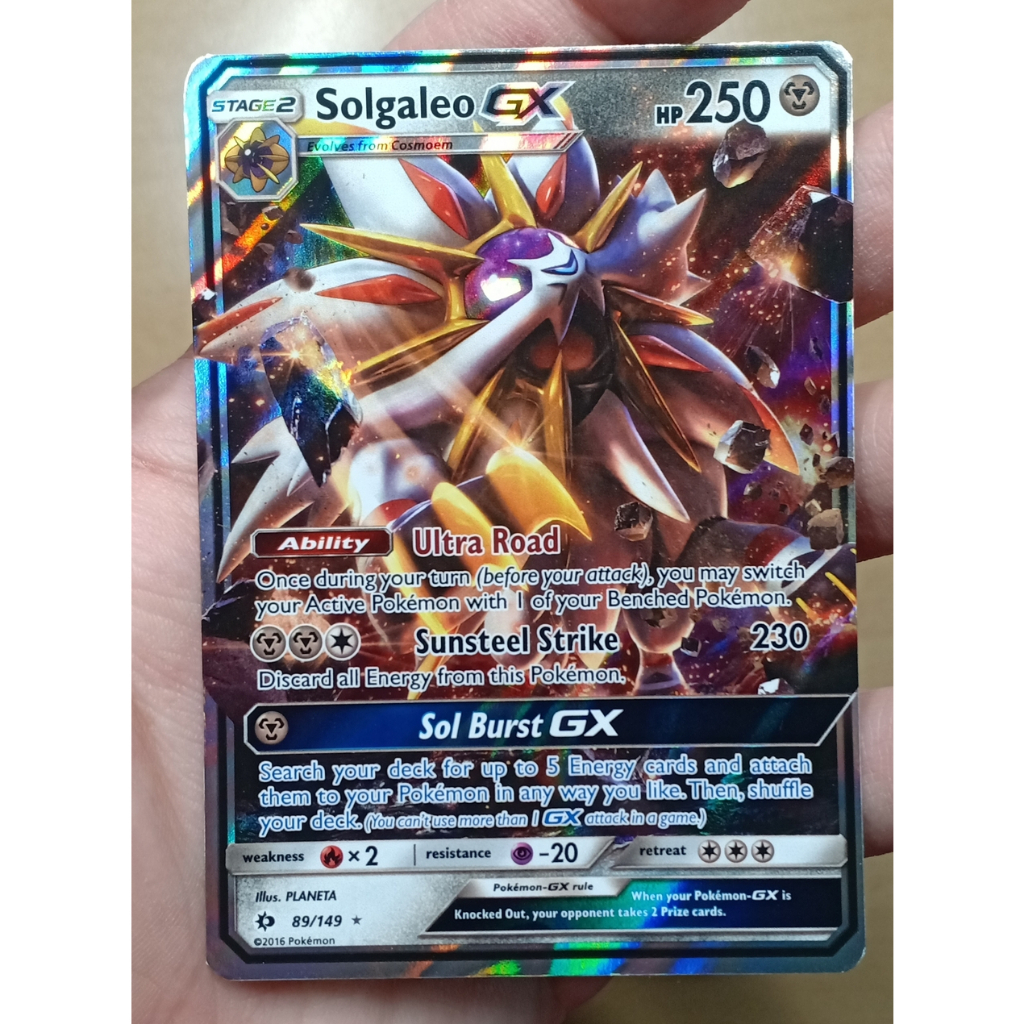Pokemon TCG Grade B Solgaleo GX (89/149) Ultra | Shopee Philippines