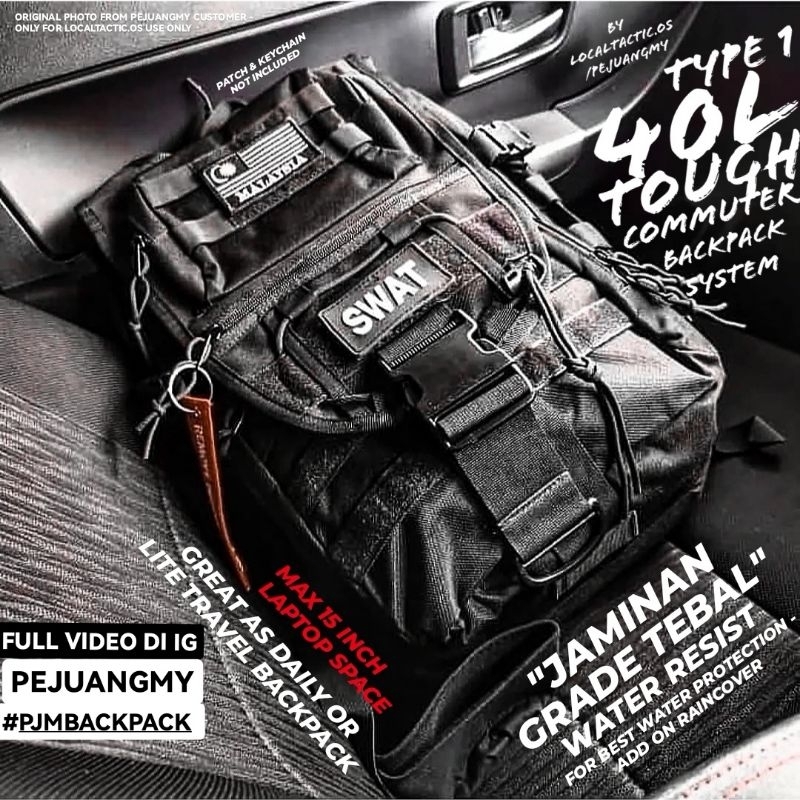 40L TYPE 1 - TACTICAL BACKPACK SYSTEM by PEJUANGMY (GRADE TEBAL & TAHAN ...