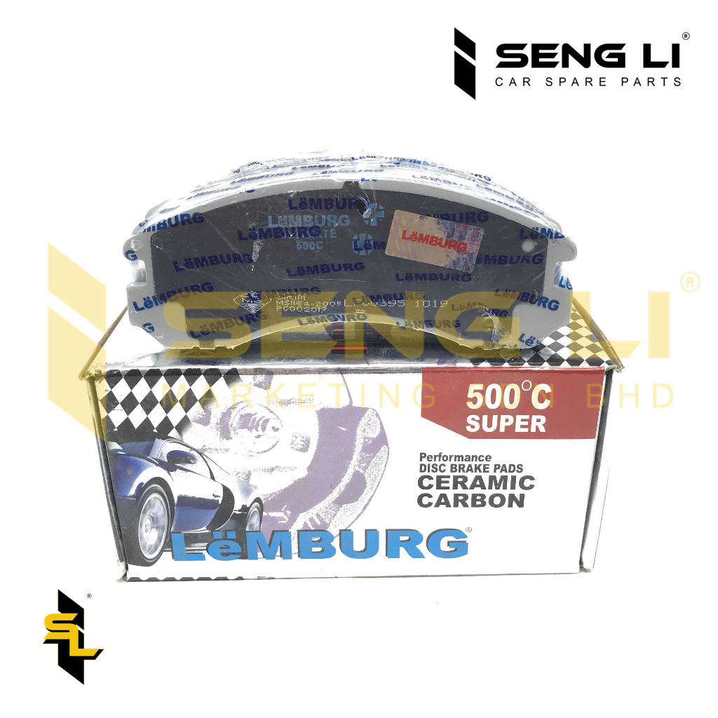 LEMBURG MITSUBISHI PAJERO V6/VR4 / EVO 3 FRONT PERFORMANCE BRAKE PAD ...