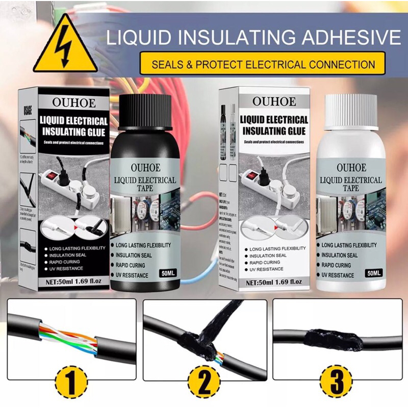 Ouhoe LIQUID ELECTRICAL INSULATING GLUE Gam ELECTRICAL Wire Connector ...