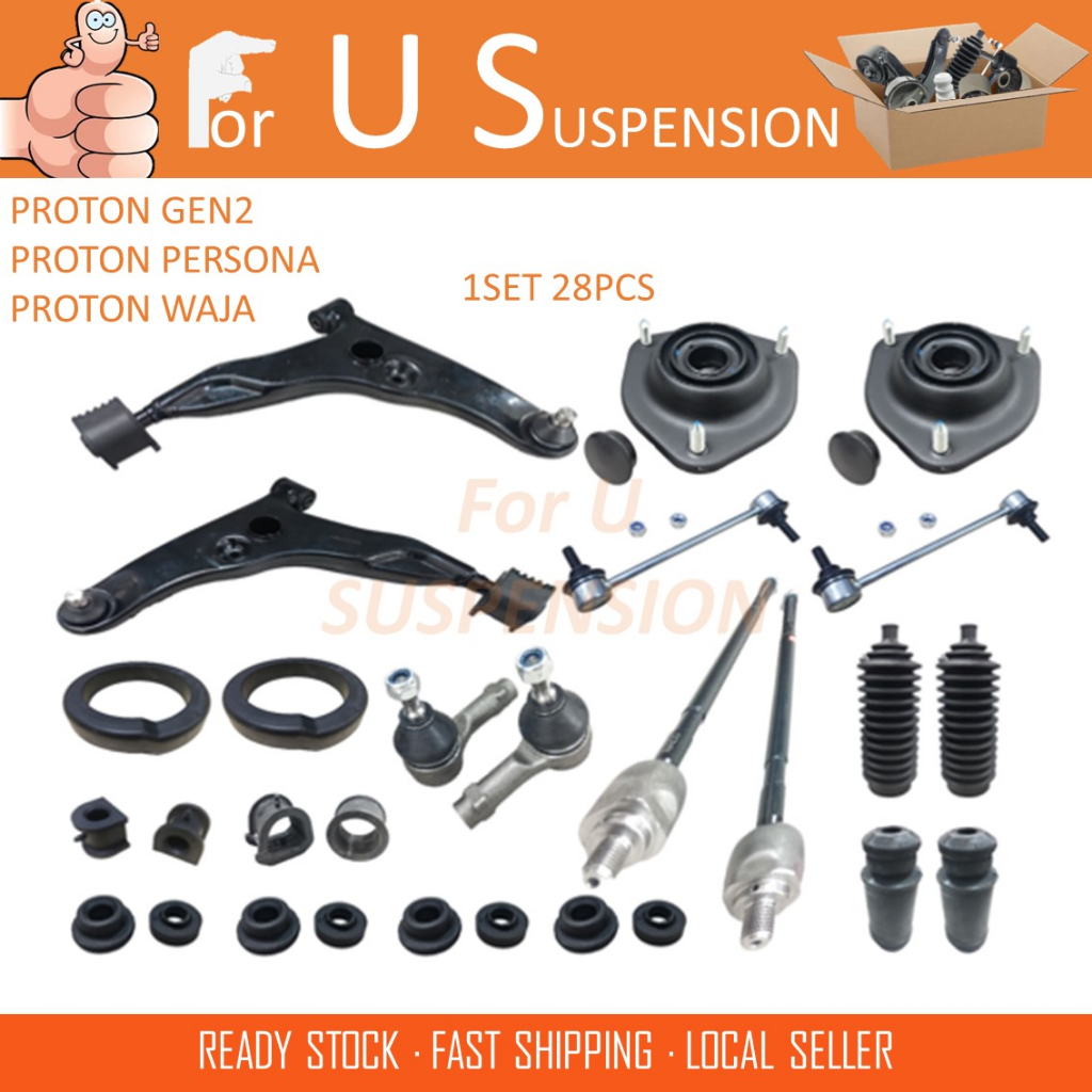 1 COMBO SET 28 PIECES !!! PROTON WAJA,GEN2,PERSONA -FRONT SUSPENSION ...