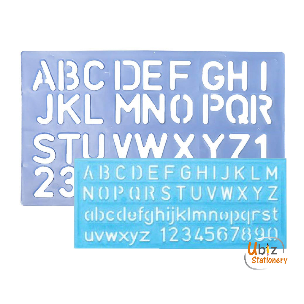 Alphabet Stencil Ruler 10mm/30mm | Shopee Philippines