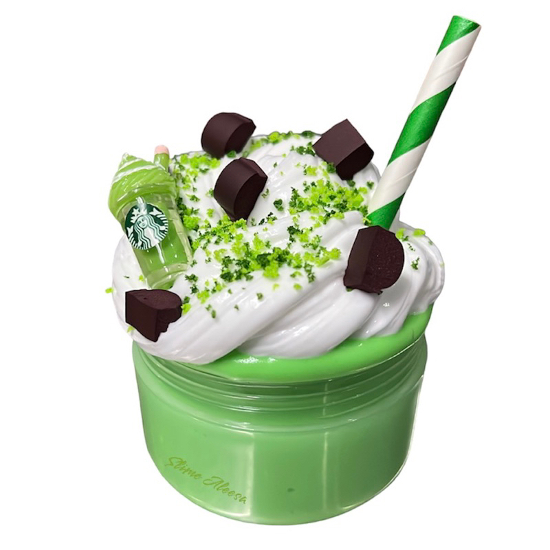 Hazelnut Matcha Latte Slime (butter texture) | Shopee Philippines
