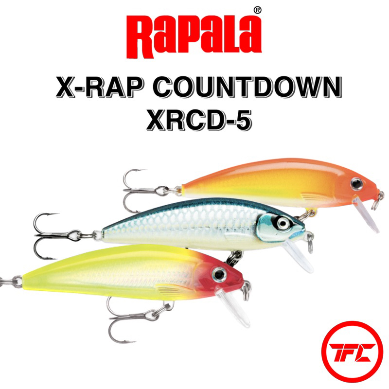 RAPALA X-Rap Countdown XRCD-5 Lure XRCD05 XRCD5 Sinking Minnow Bait | Shopee Philippines