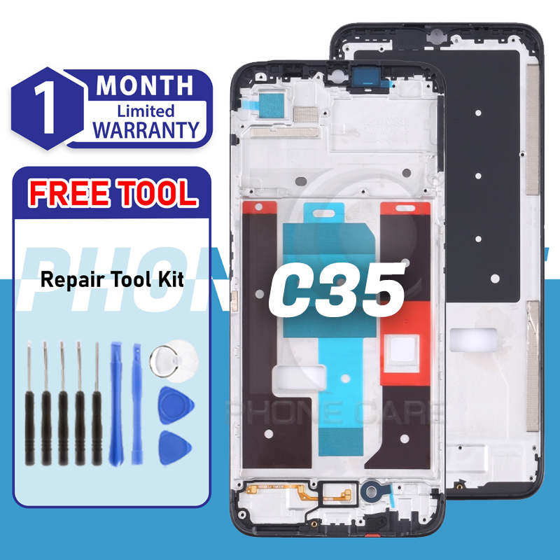 Middle LCD Frame Housing Body Compatible For REALME C35 | Shopee ...