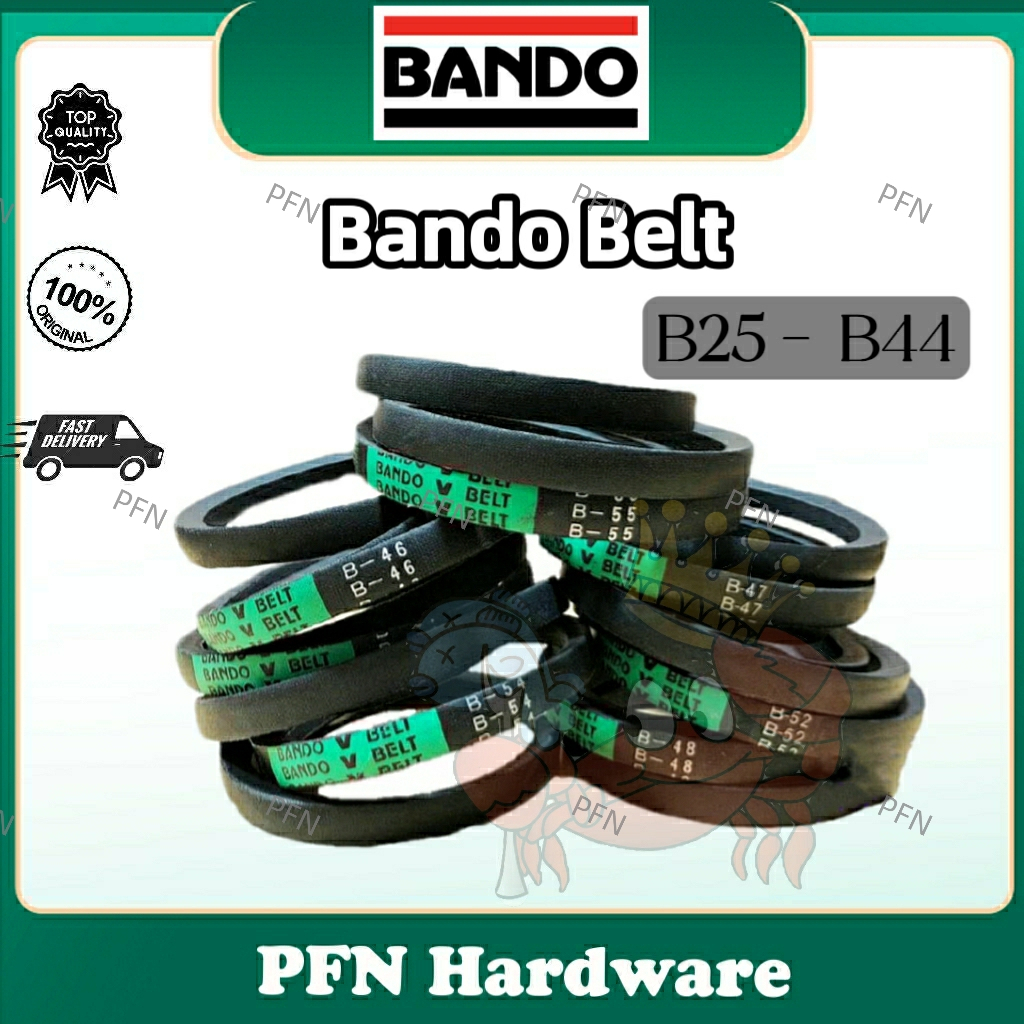 (B25 - B71) Bando Belt B Type (B Series) Industri V Belt Mesin Motor Belt Compressor Fan Belt ...