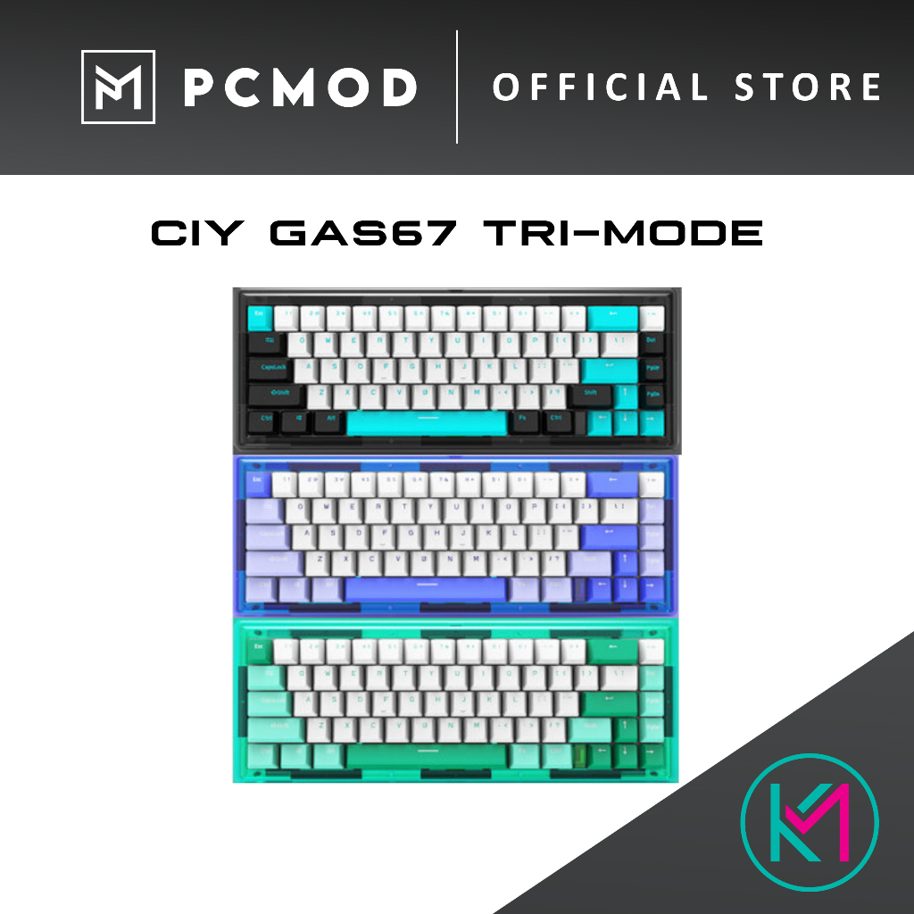 CIY GAS67 Tri-Mode Fully Assembled Keyboard Hotswappable Mechanical ...