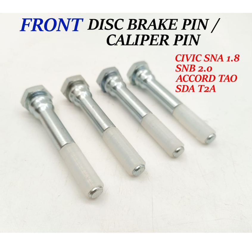 FRONT DISC BRAKE PIN CALIPER PIN WITH RUBBER HONDA CIVIC SNA 1.8 SNB 2. ...