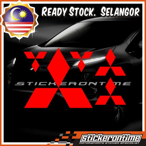 Mitsubishi Logos Set 5 in 1 Car Sticker | Shopee Philippines