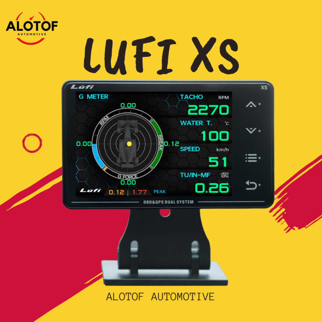 100% Lufi XS OBD 2 Meter Smart Digital Multi Meter Gauge | Shopee ...