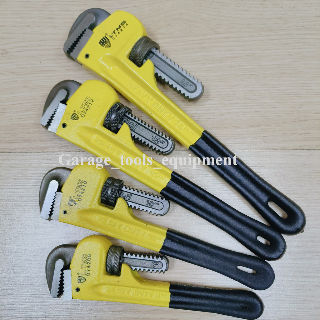 LTMS 8" 10" 12" 14" 18" 24" Heavy-Duty Pipe Wrench | Shopee Philippines