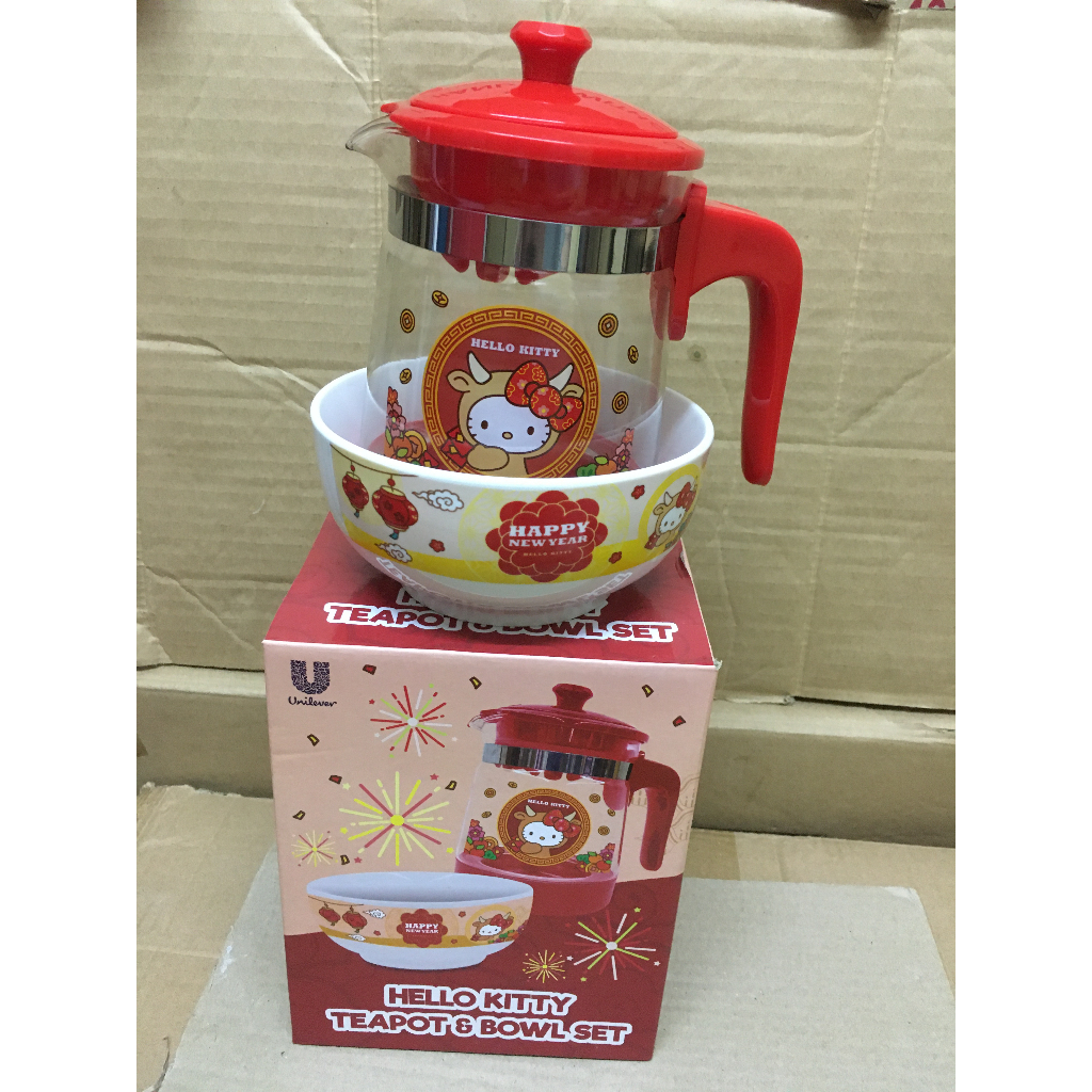 Hello Kitty Teapot & Bowl Set 2021 | Shopee Philippines