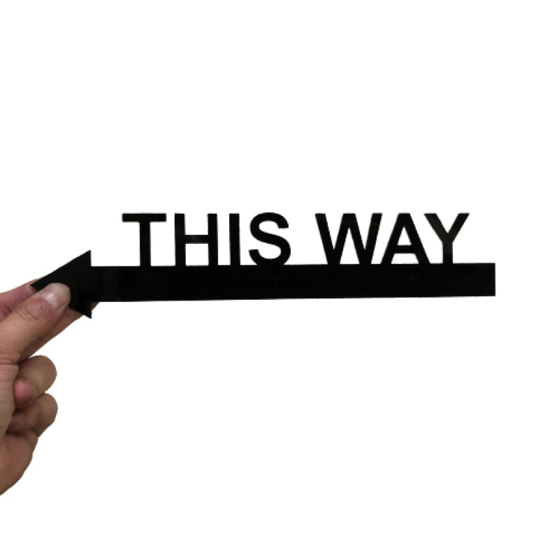 this way direction Mordern and minimalism design signage simple and ...