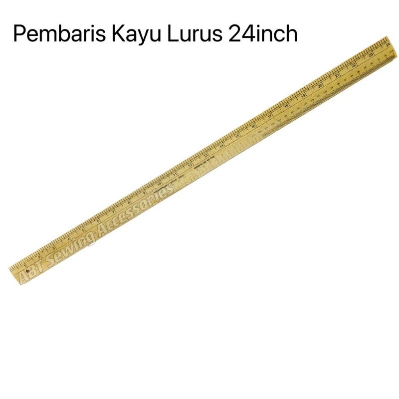 PVC Tailoring Ruler/ Wooden Tailoring Ruler/Pembaris Kayu Jahit ...