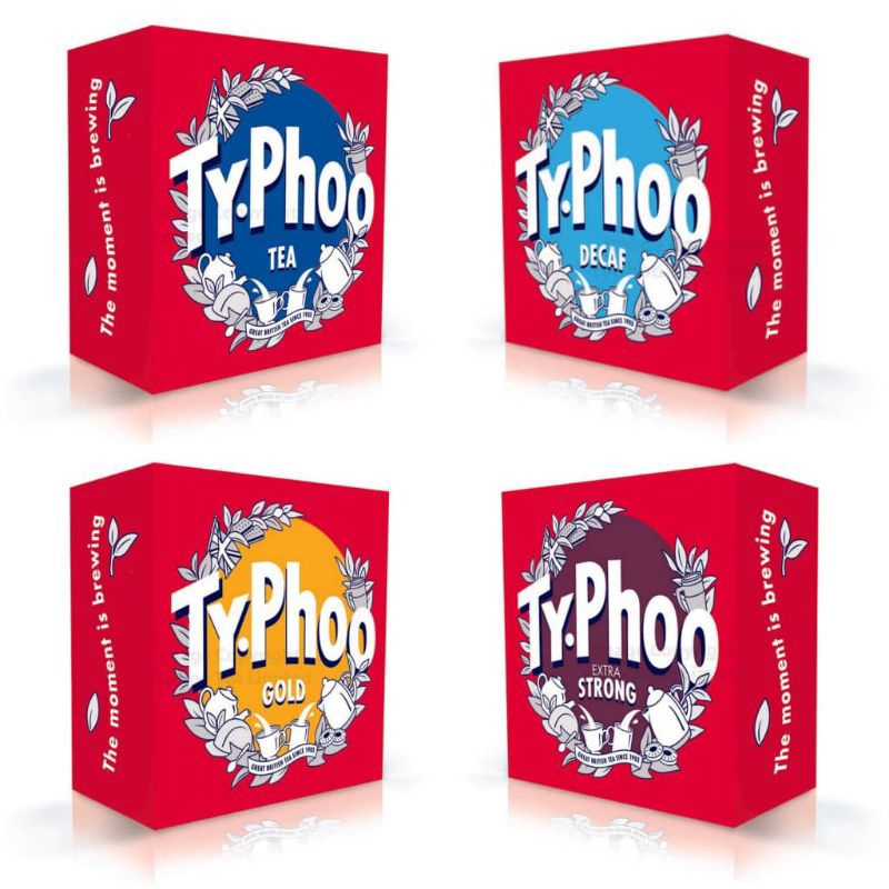 Typhoo Teabags 80's (Black Tea / Extra Strong / Gold / Deca) | Shopee ...