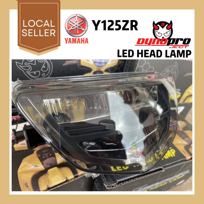 DYNOPRO YAMAHA Y125ZR LED HEAD LAMP LAMPU BESAR DEPAN HIGH QUALITY 125 ...