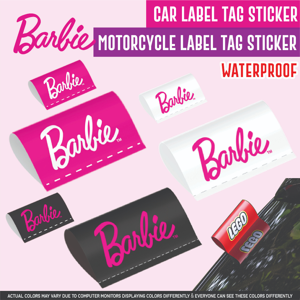Barbie Car Trunk Door Label Exterior Decoration Label Motorcycle ...