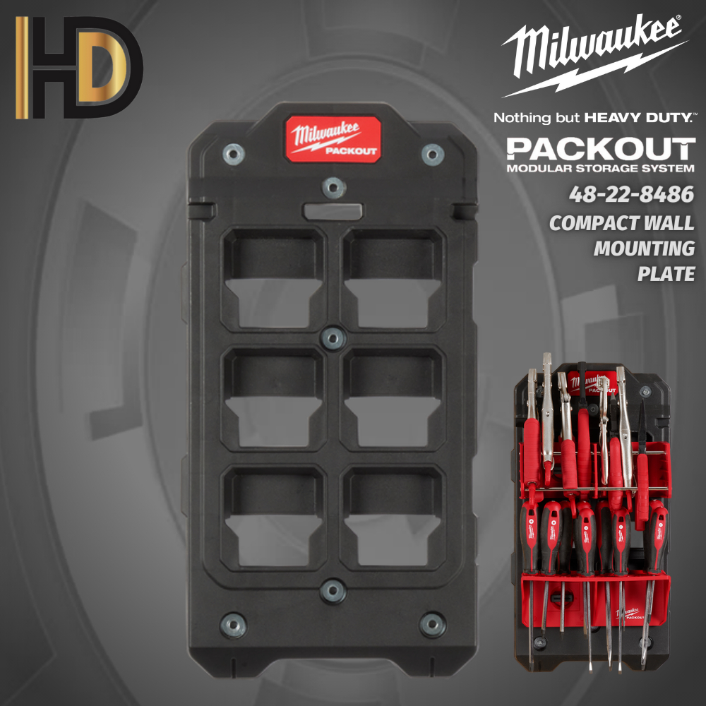 Milwaukee PACKOUT Compact Wall Mounting Plate / Milwaukee PACKOUT ...