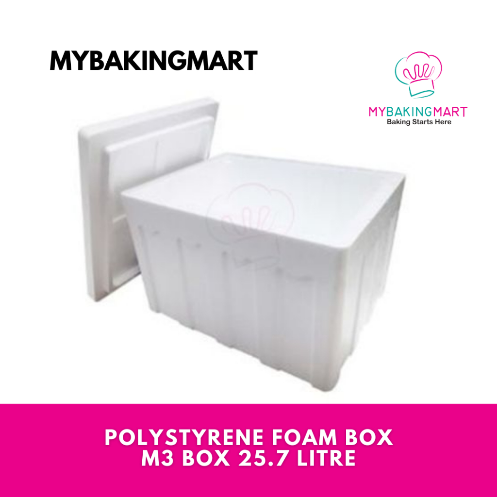 Polystyrene Box / Foam Box M3 25.7 Litre - Tong Ais | Shopee Philippines