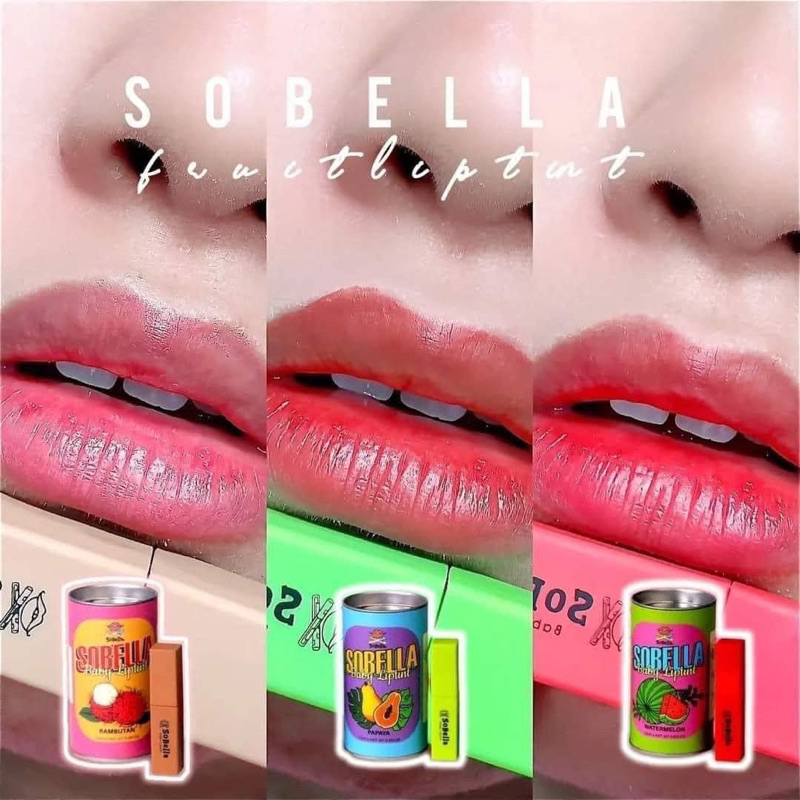 SOBELLA BABY LIPTINT (RAMBUTAN,PAPAYA,WATERMELON) | Shopee Philippines
