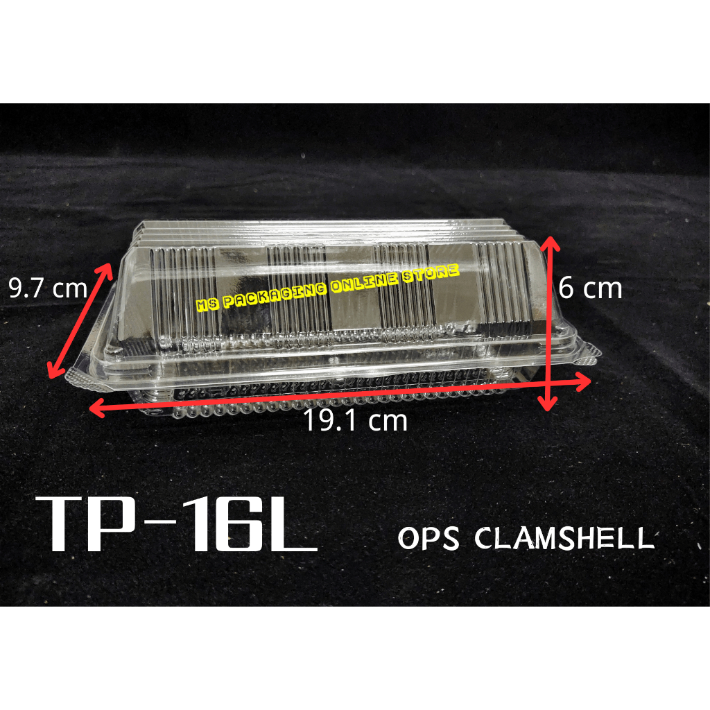 TOLI OPS Clamshell TP-16L -50pcs Plastic Tray .Disposable Packaging ...