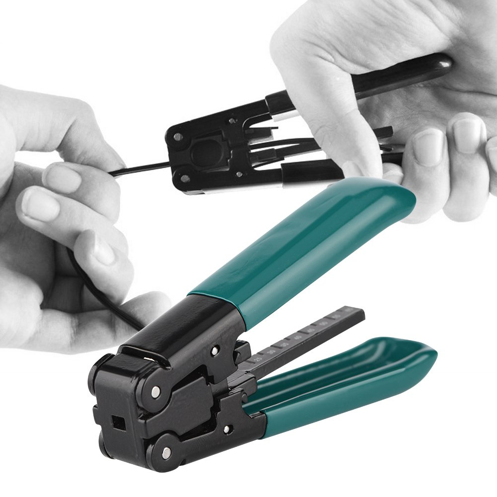 MKR Optical Fiber Wire Cable Stripper FTTH Stripping Pliers Tool Cable ...