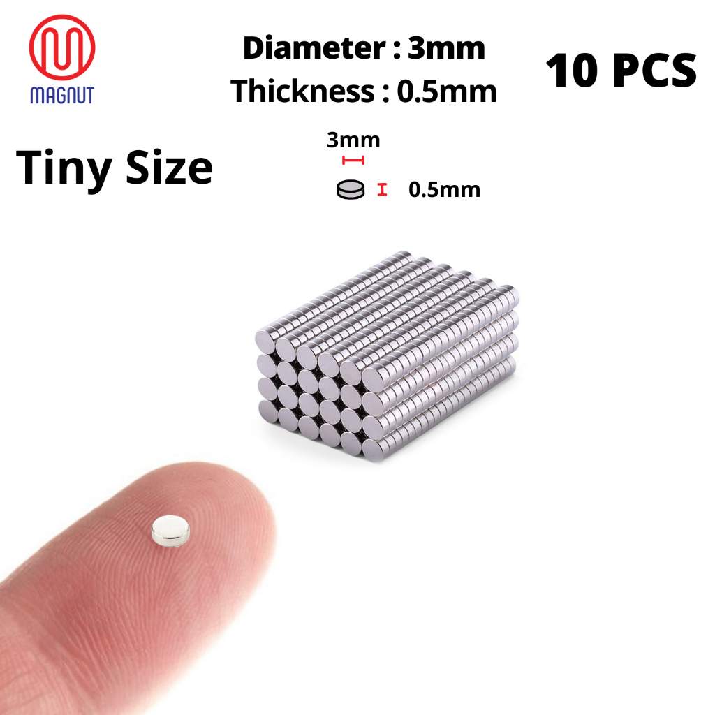 10pcs Diameter: 1mm/2mm/3mm/4mm/5mm Neodymium strong round magnet ...