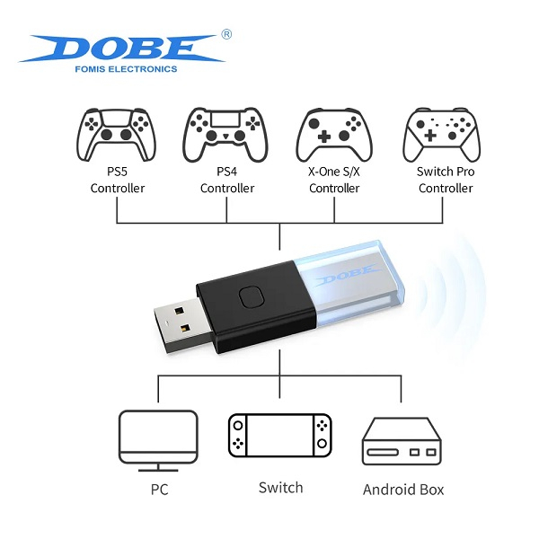 DOBE USB Bluetooth Controller Receiver | Shopee Philippines